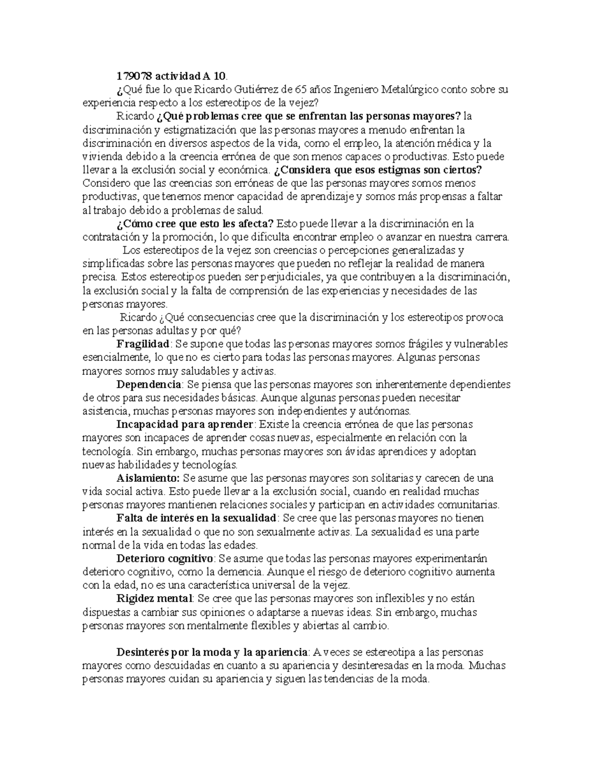 179078 actividad A 10 - obligatorio - 179078 actividad A 10. ¿Qué fue ...