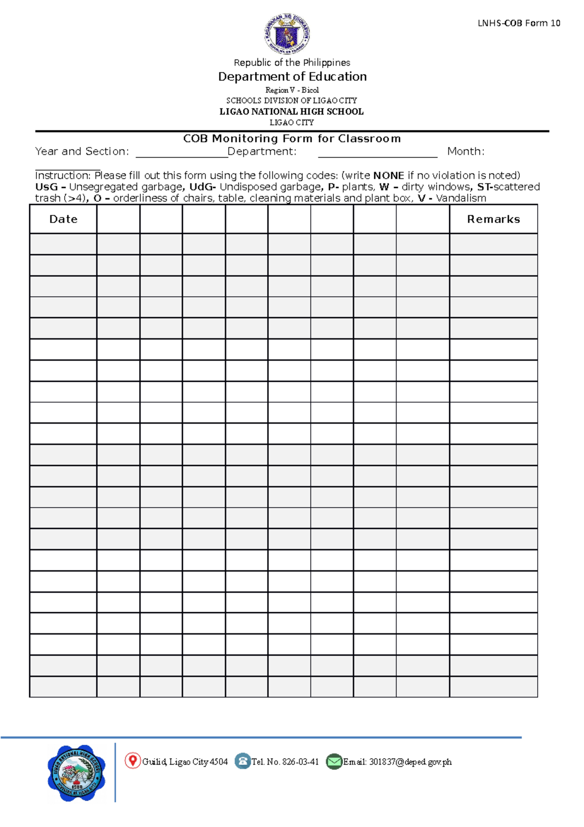 LEC NOTES 101 567 - Republic of the Philippines Department of Education ...