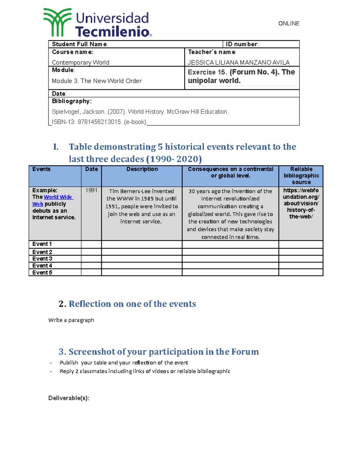 9. Exercise 15-1-1 - act 15 - ONLINE Student Full Name: ID number ...