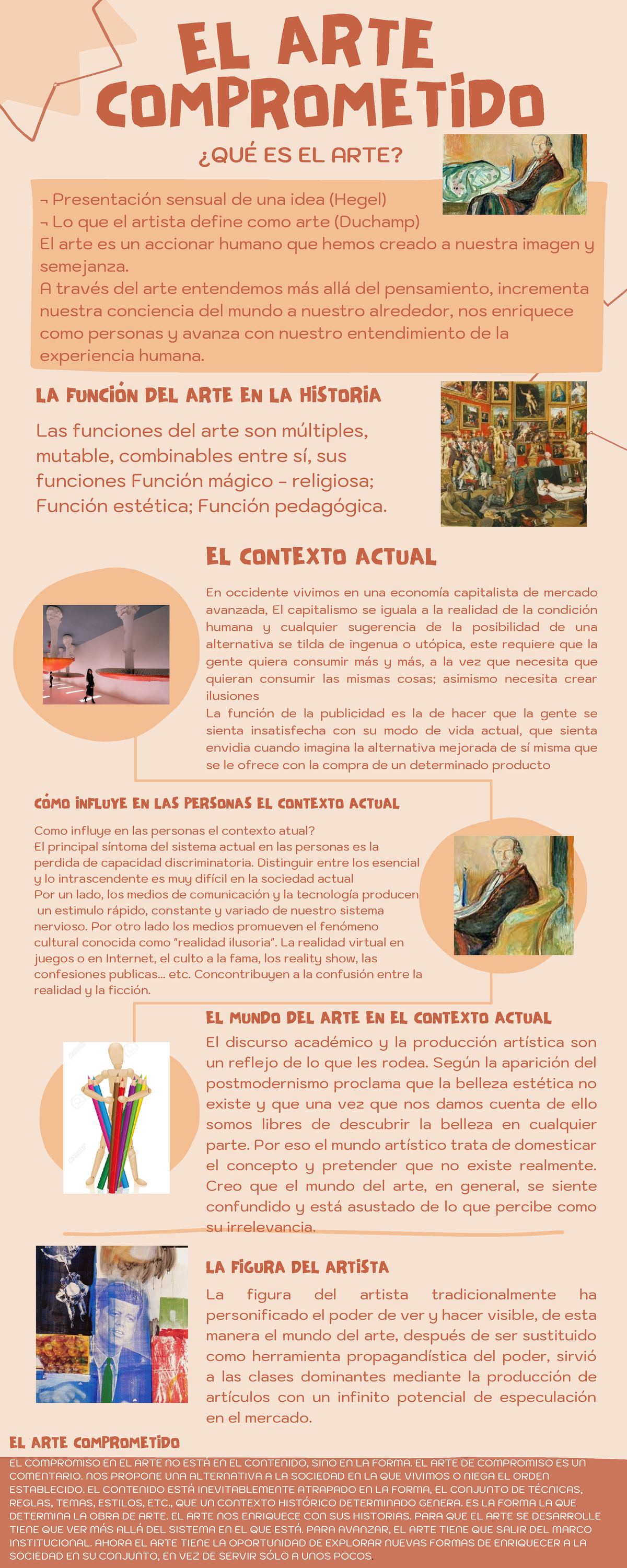 EL ARTE Comprometido - Infografía - COMPROMETIDO LA FUNCIÓN DEL ARTE EN ...
