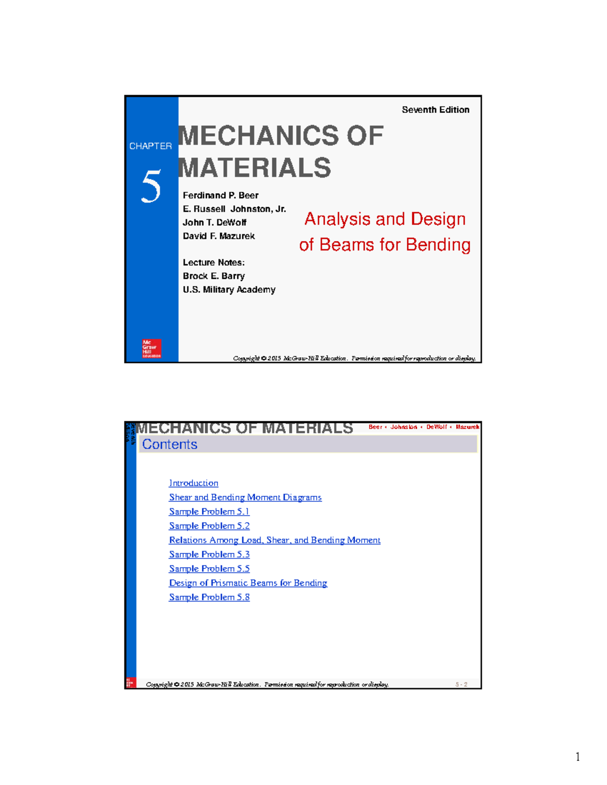Chapter 05 - Lecture notes - Seventh Edition CHAPTER 5 MECHANICS OF ...