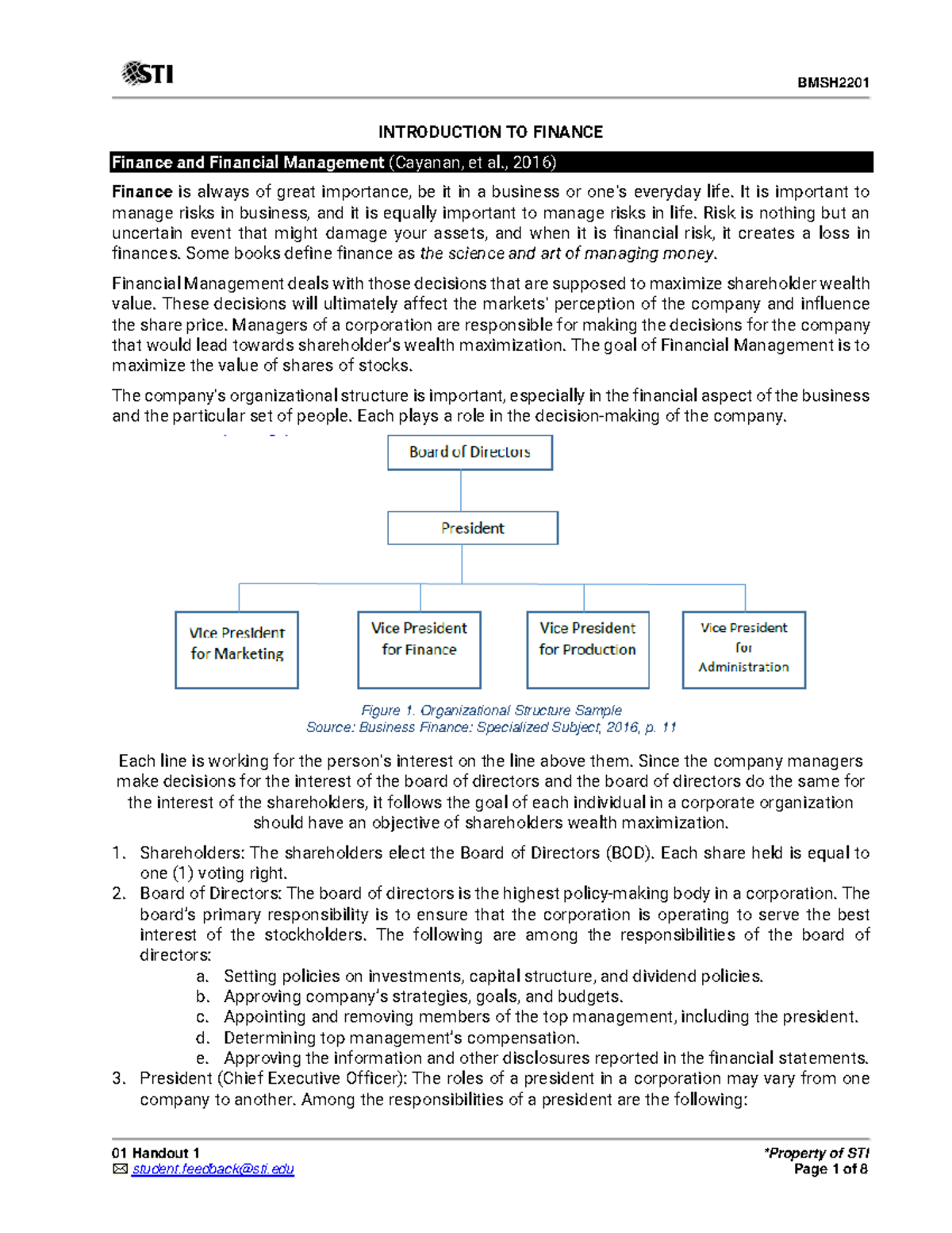 01 Handout 1(12) - grade 12 notes - 01 Handout 1 *Property of STI ...