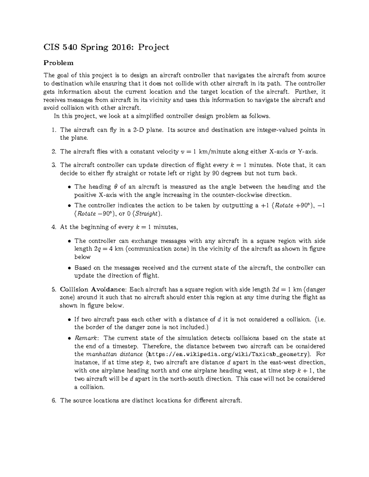 Spring project problem, notes and more - CIS 540 Spring 2016: Project ...