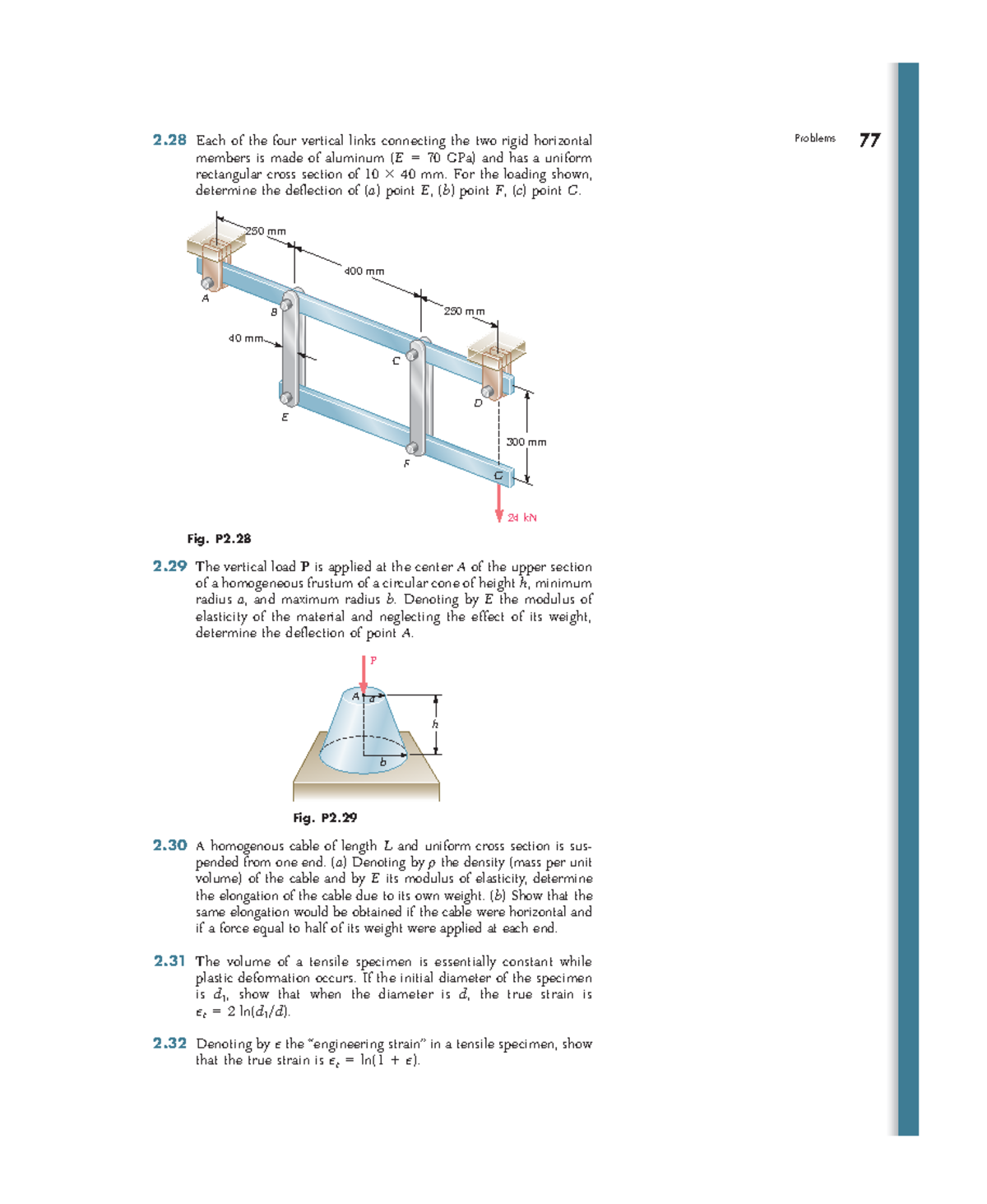 ENGR Lec-05 - ENGR Lec-05 - 2 Each of the four vertical links connecting the two rigid ...