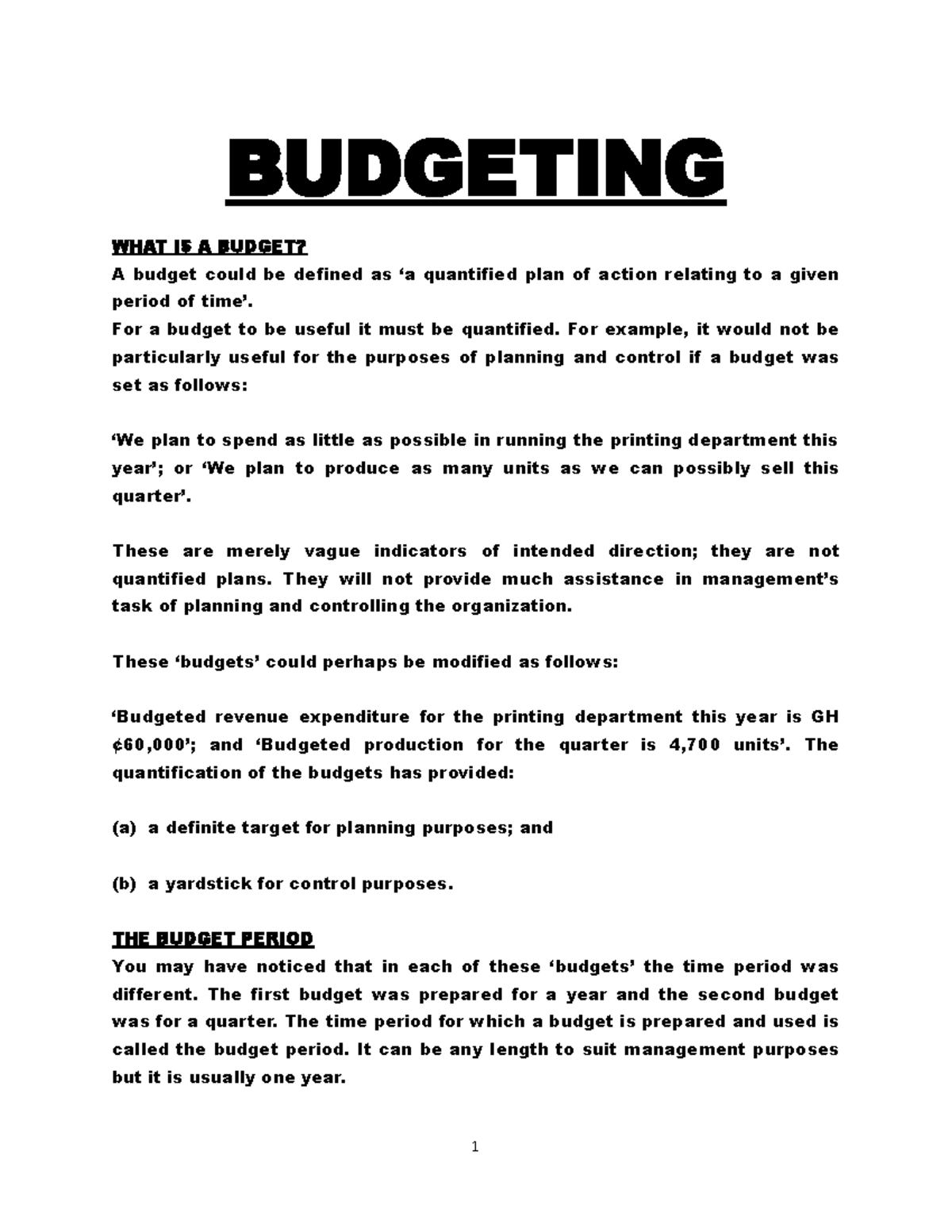 Budgeting Cost Accounting Cash Budget Questions And Answers Cost