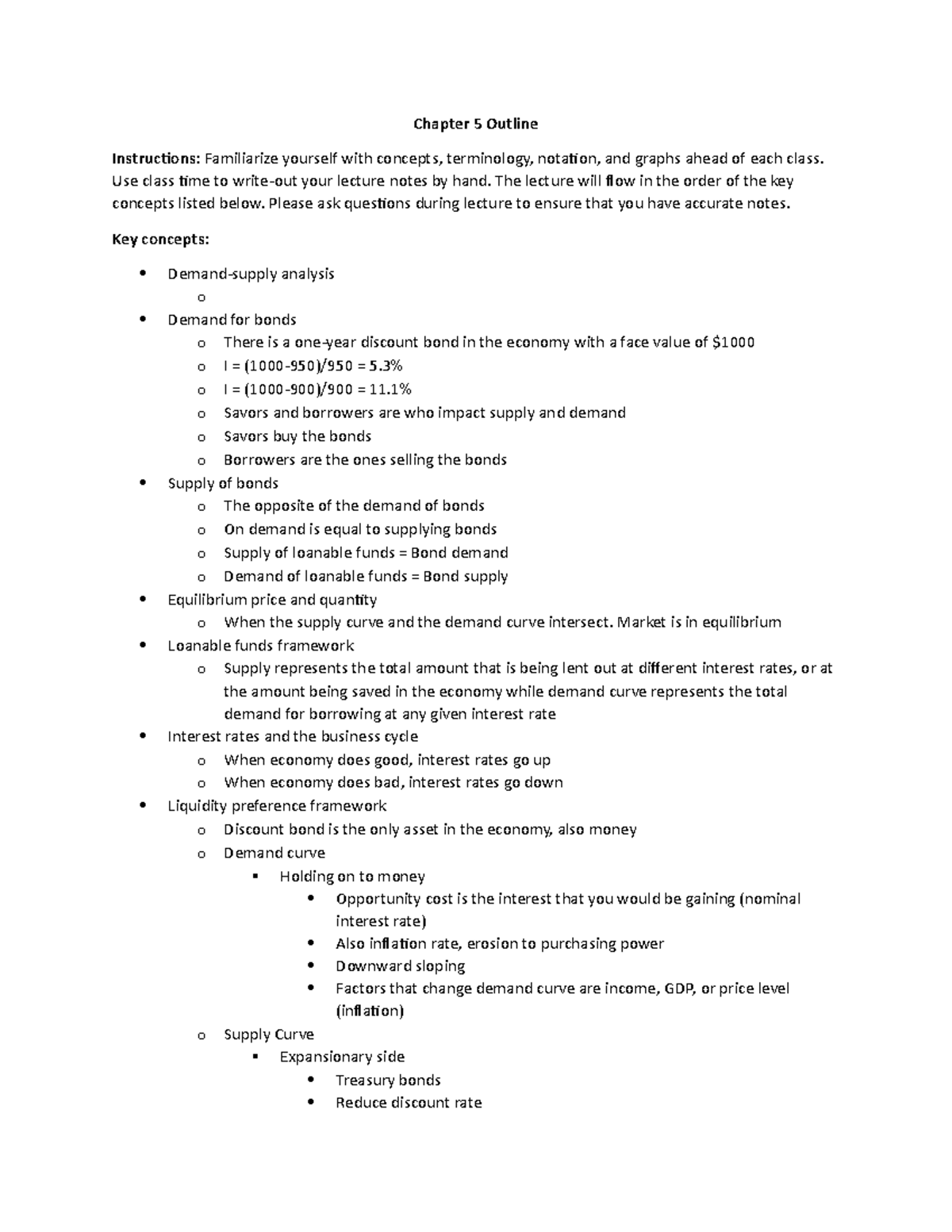 Chapter 5 Outline - Yuh - Chapter 5 Outline Instructions: Familiarize ...