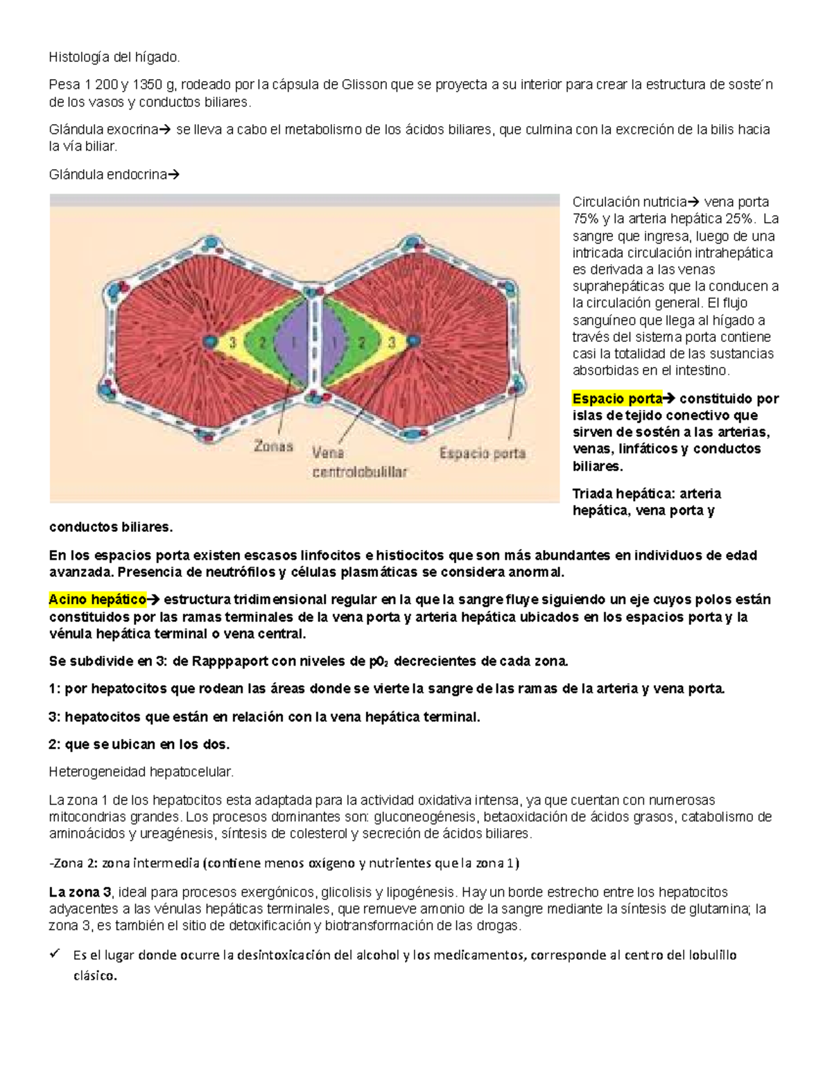Histología del hígado - Resumen Robbins Basic Pathology - Histología ...