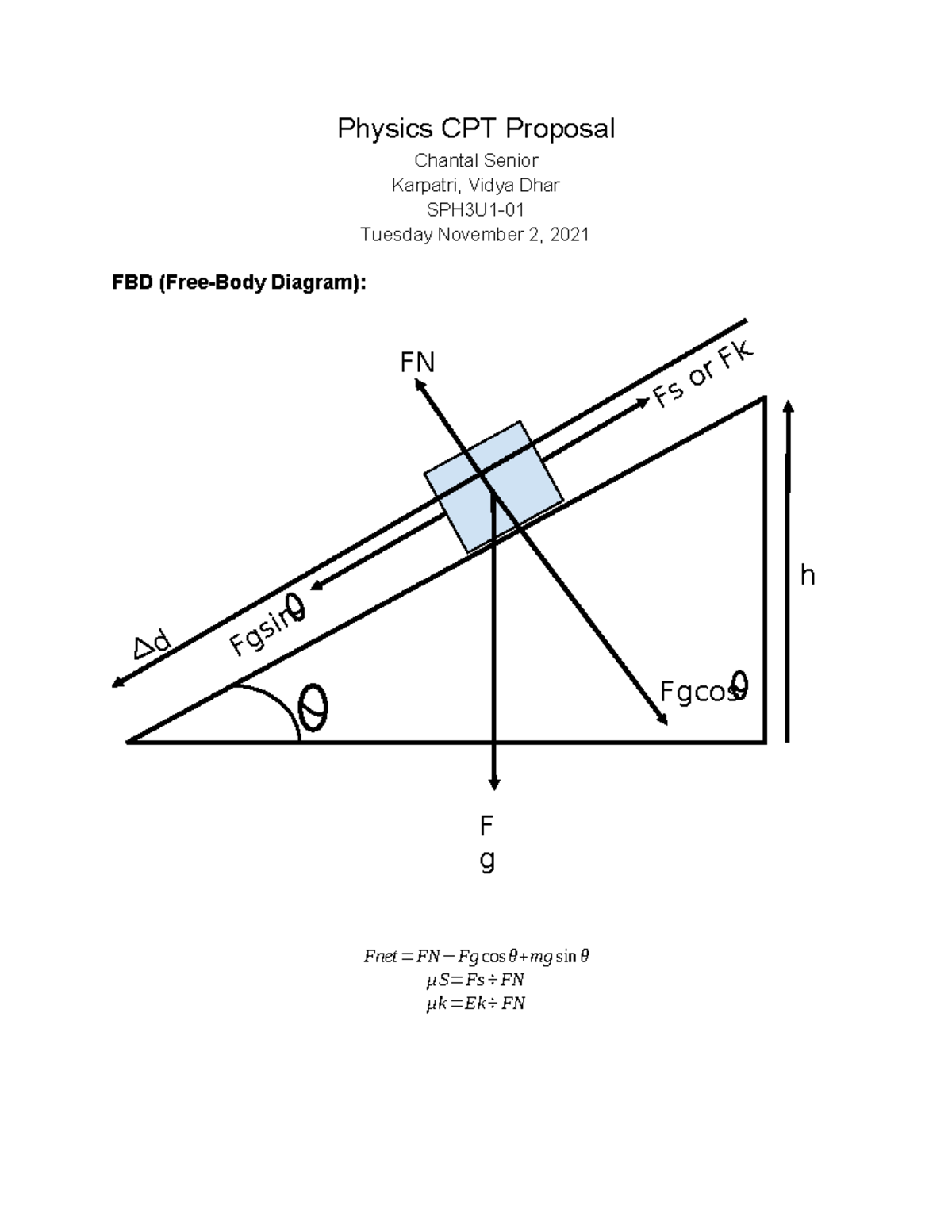 Physics CPT Proposal - Physics CPT Proposal Chantal Senior Karpatri ...