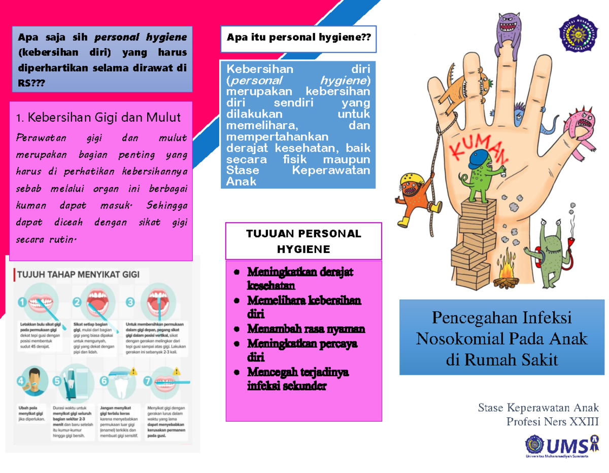 Leaflet Penkes Nosokomial - Apa itu personal hygiene?? Kebersihan diri ...