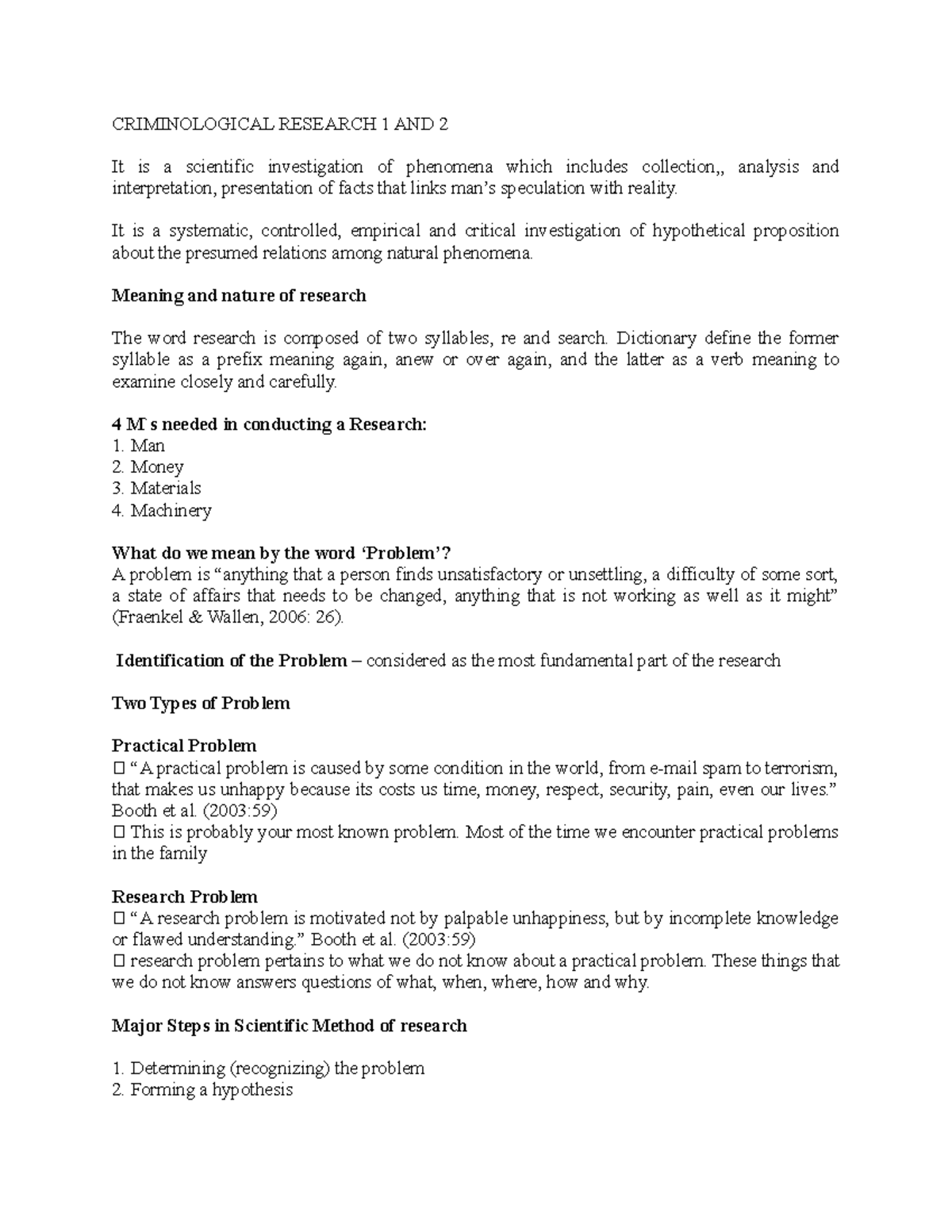 Crimsoc Researc 1 2 - Enjoy - CRIMINOLOGICAL RESEARCH 1 AND 2 It is a ...