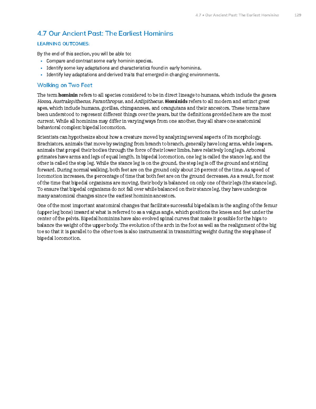 Chapter 4 Biological Evolution and Early Human Evidence Part 9 - 4 Our ...