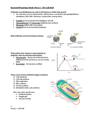 Bacterial Physiology Week 3 Part 2 Lecture Notes - Bacterial Physiology ...