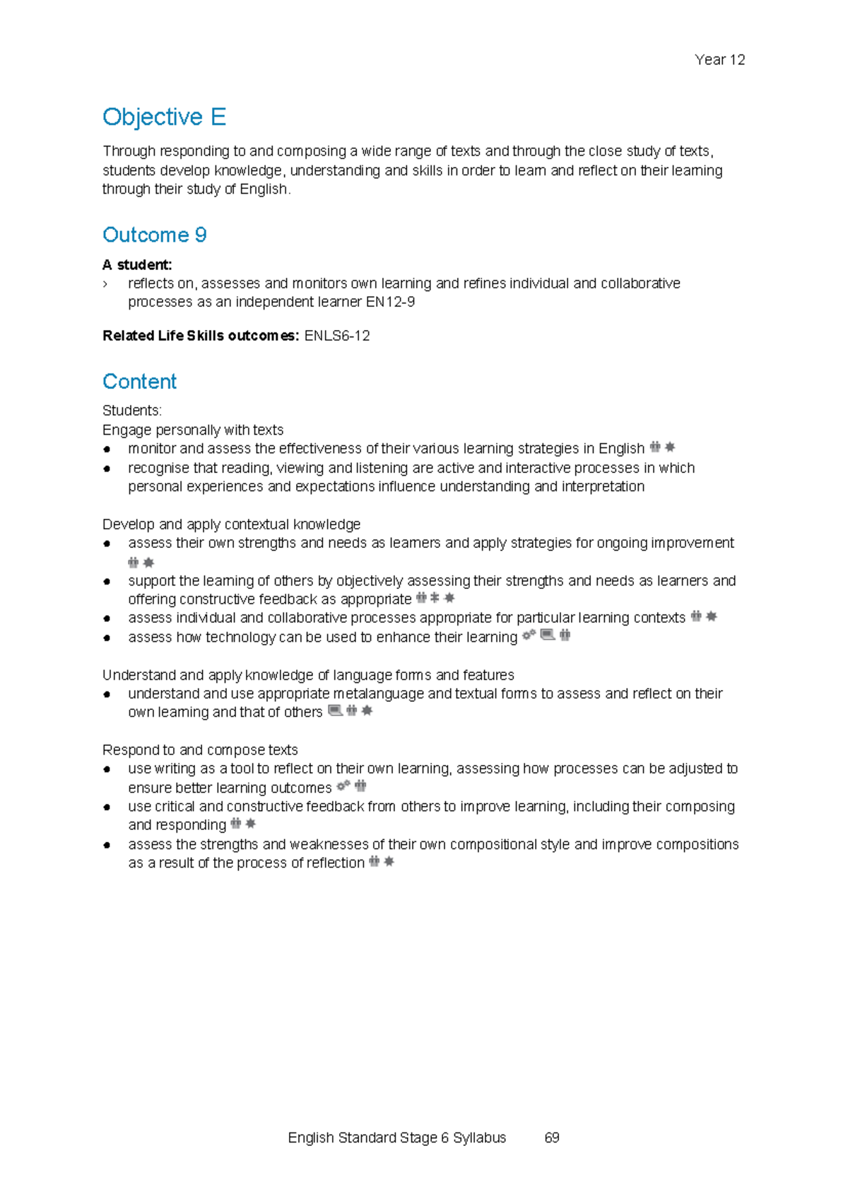 PDF document 49 - good study syllabus - Year 12 English Standard Stage ...