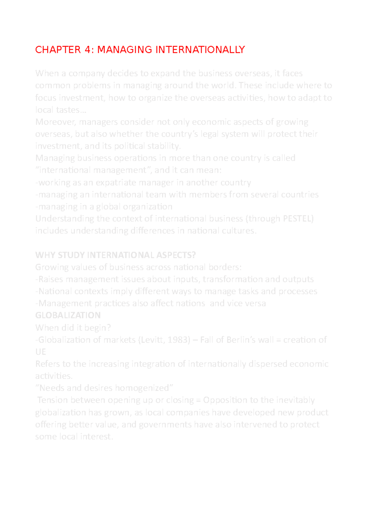 Management Chapter 4 books with lessons - CHAPTER 4: MANAGING ...