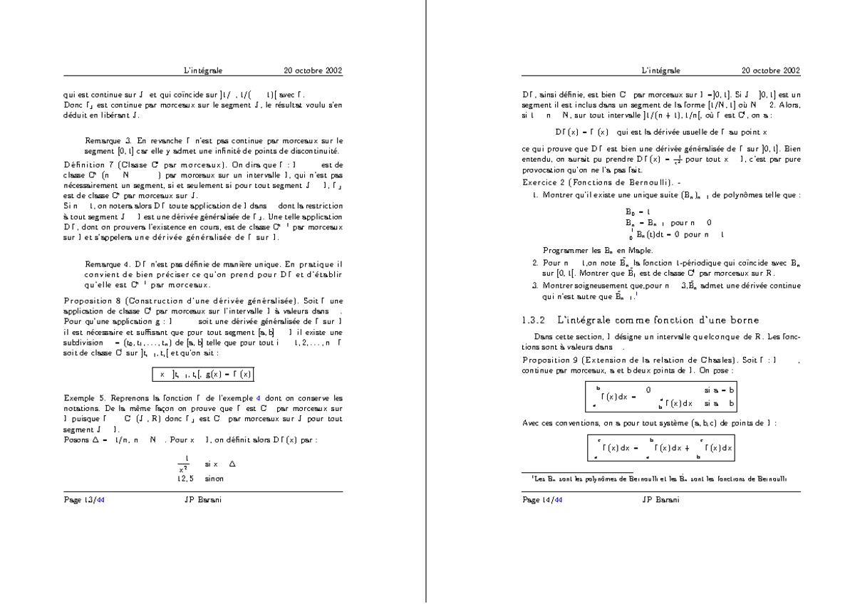 L'intégrale des fonctions continues-3 - L’int ́egrale 20 octobre 2002 ...