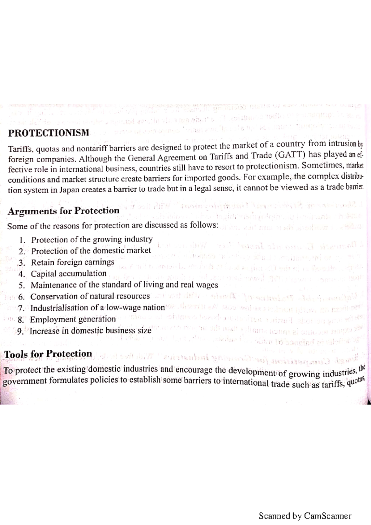 Protectionism and it's types - Business Environment - Studocu