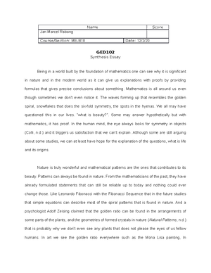 Instructions for Module 1 Project in MMW - GENERAL INSTRUCTIONS FOR PROJECTS IN MMW Module I ...