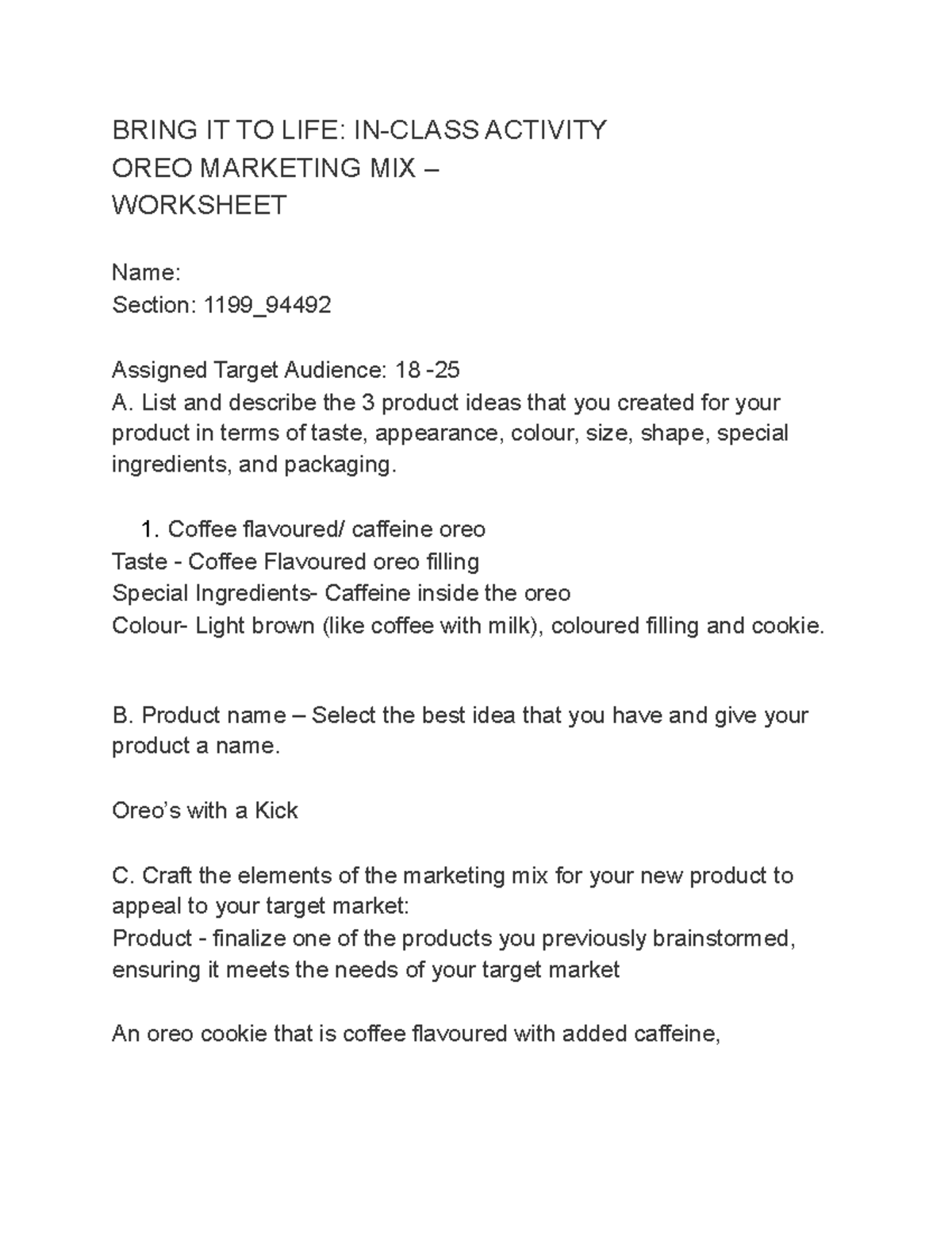 Bring IT TO LIFE IN- Class Activity - BRING IT TO LIFE: IN-CLASS ...