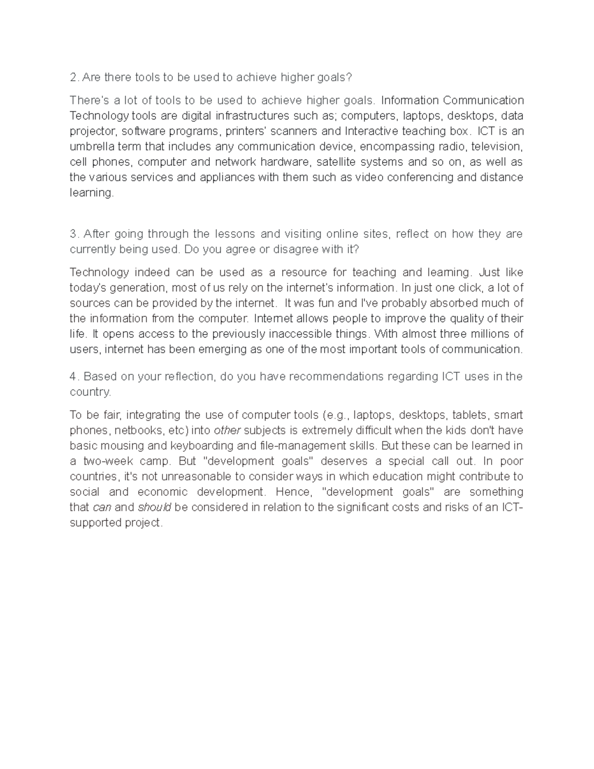 Reflection Lecture Notes 1 Are There Tools To Be Used To Achieve