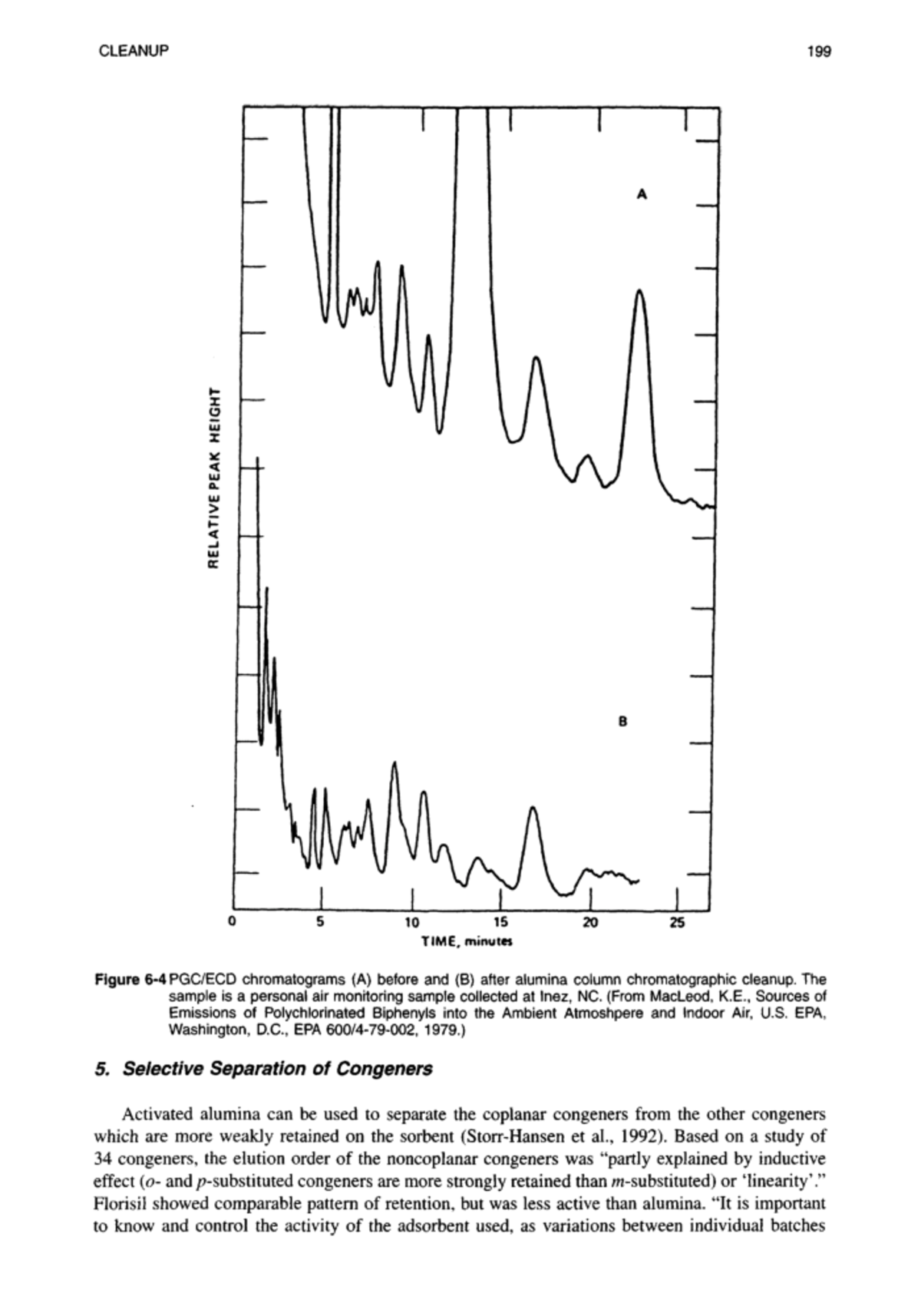 Analytical chemistry of pcbs 72 - CLEANUP 199 TIME,minutes Figure 6 ...