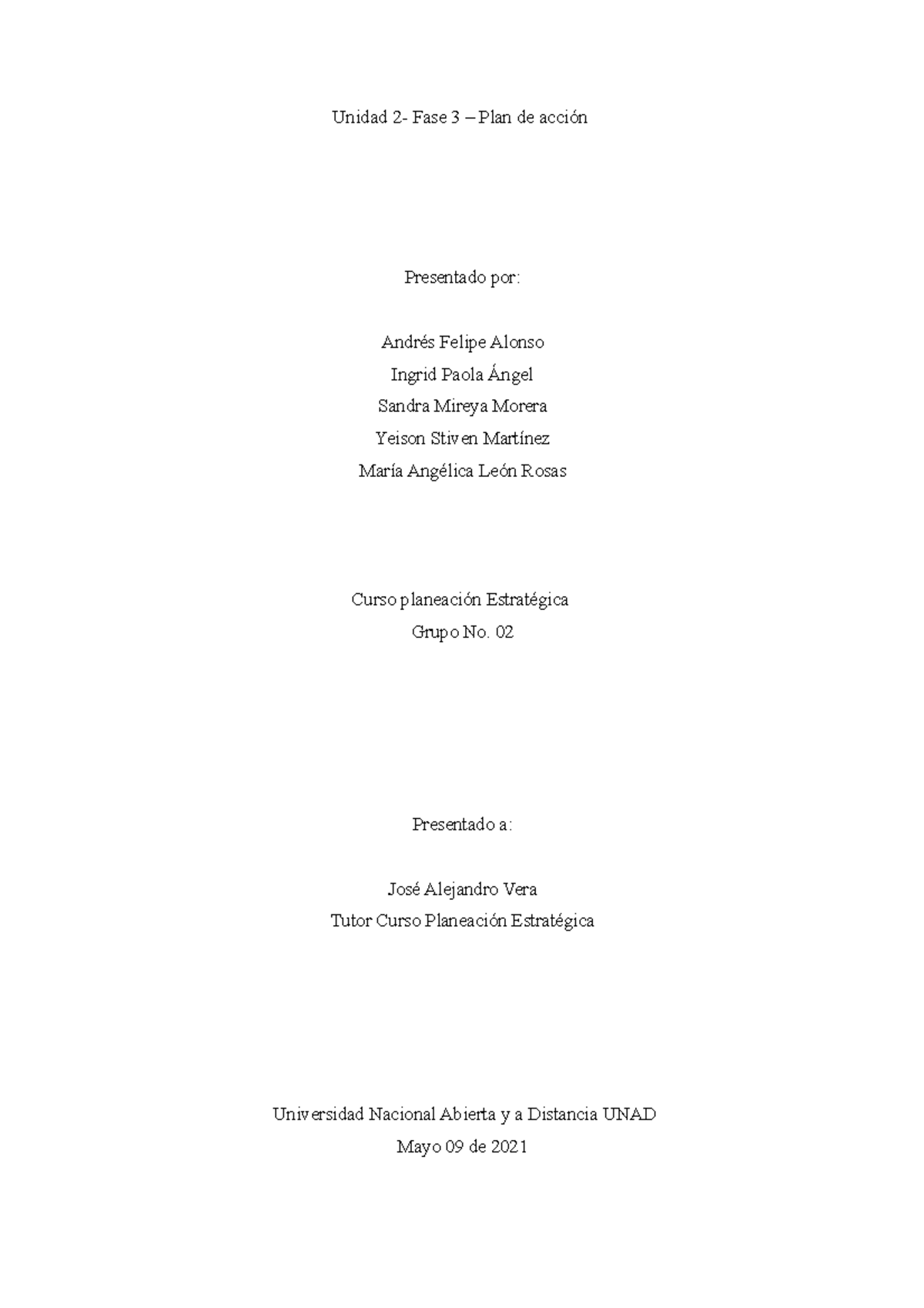 Fase 3 -Plan de accion Grupo 2 - Unidad 2- Fase 3 – Plan de acción ...