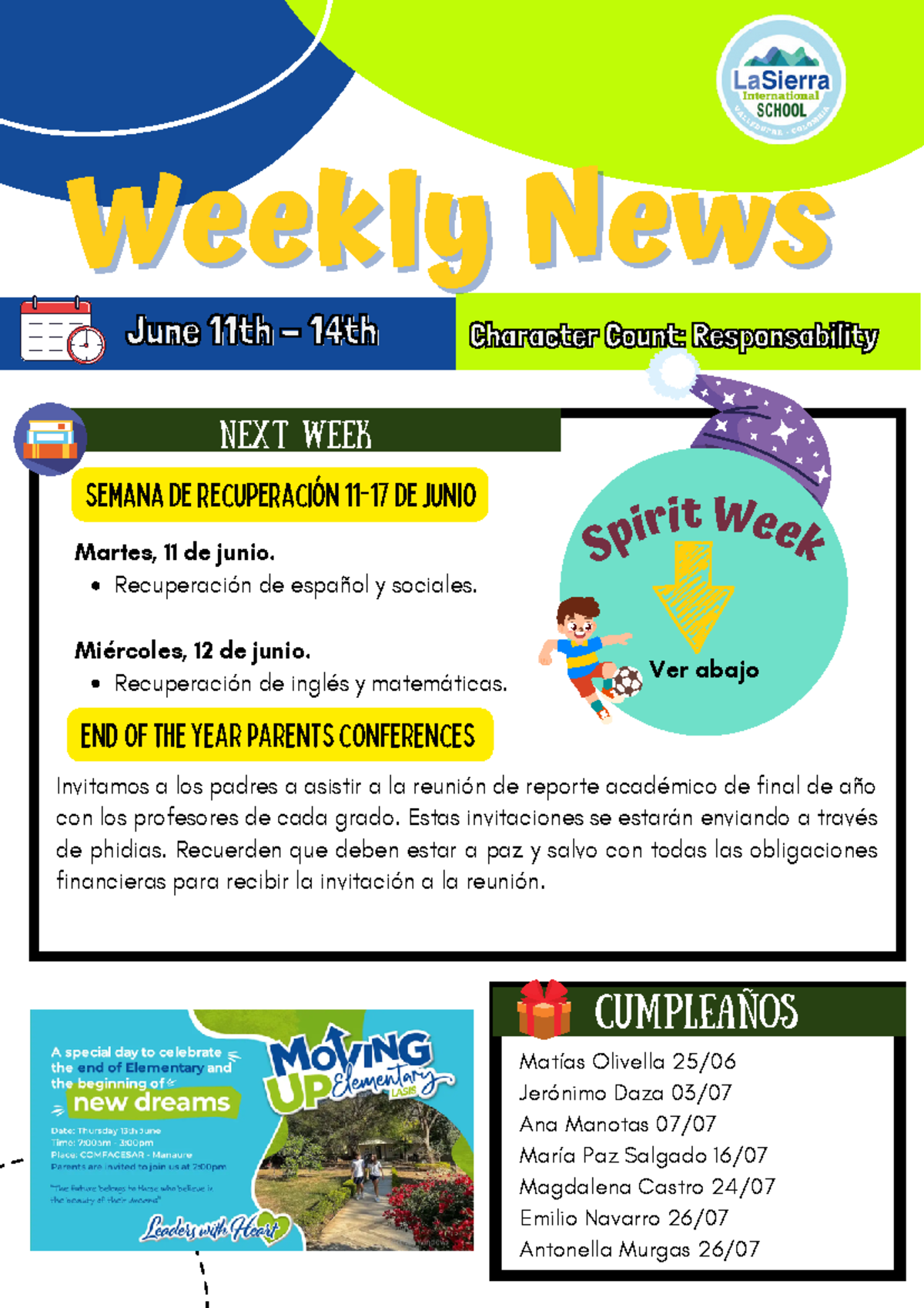 Newsletter+5th++grade+ - Matías Olivella 25/ Jerónimo Daza 03/ Ana ...