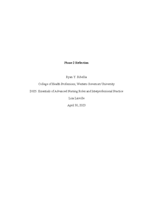 Executive Summary D030 - Executive Summary Ryan Ribellia Western ...