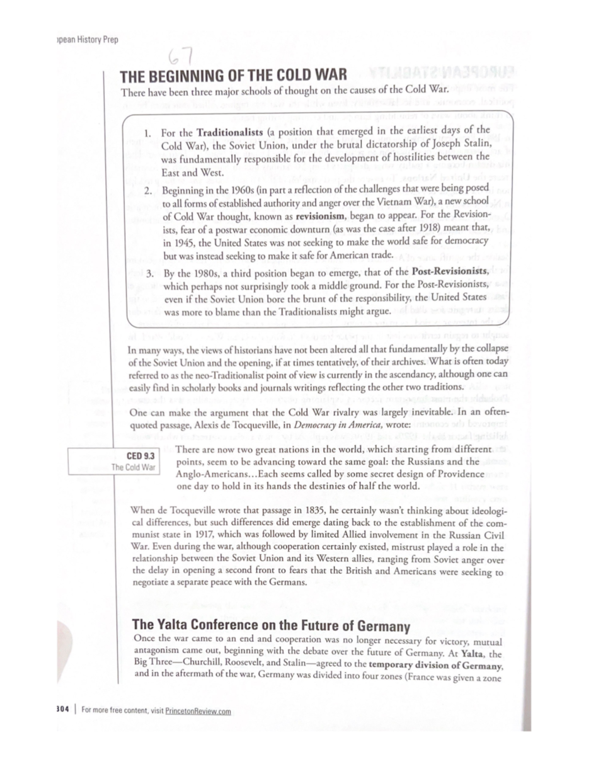 Beginning of Cold War - Studocu