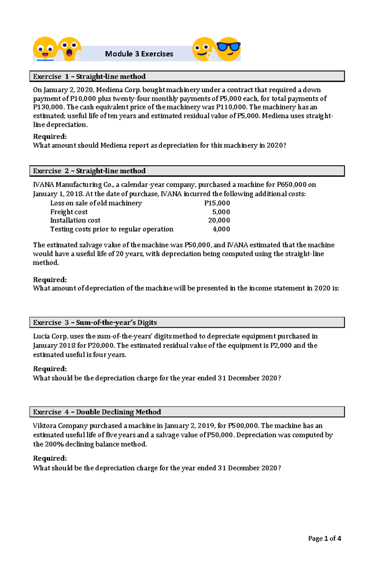 Exercises 03 - PPE Intacc 2 - Warning: TT: undefined function: 32 Exercise 1 – Straight-line ...