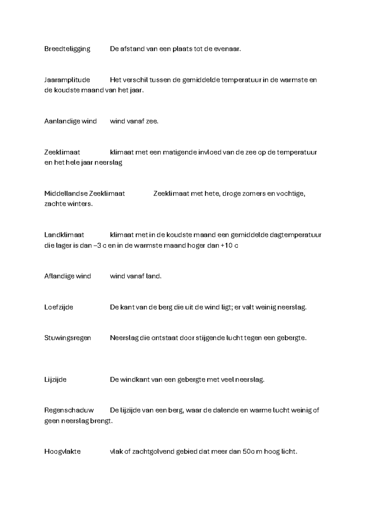 Breedteligging-2 - uitleg - Breedteligging De afstand van een plaats ...