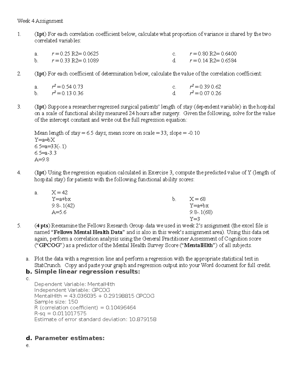 Week4assignment Week 4 Assignment 20 20 Week 4 Assignment 1pt