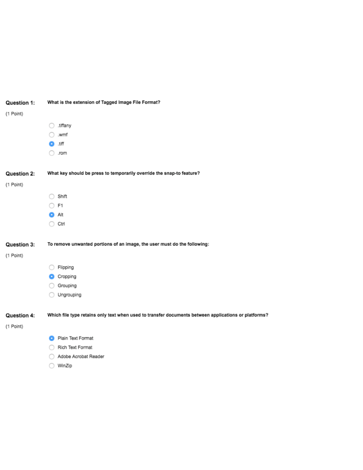 quiz 4 question and answer - INTE 290 - Studocu