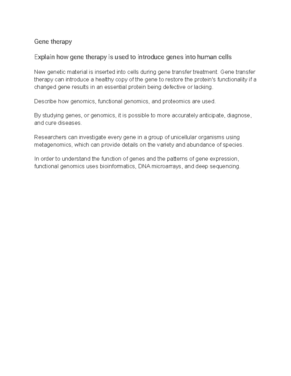 Gene therapy - Gene transfer therapy can introduce a healthy copy of ...