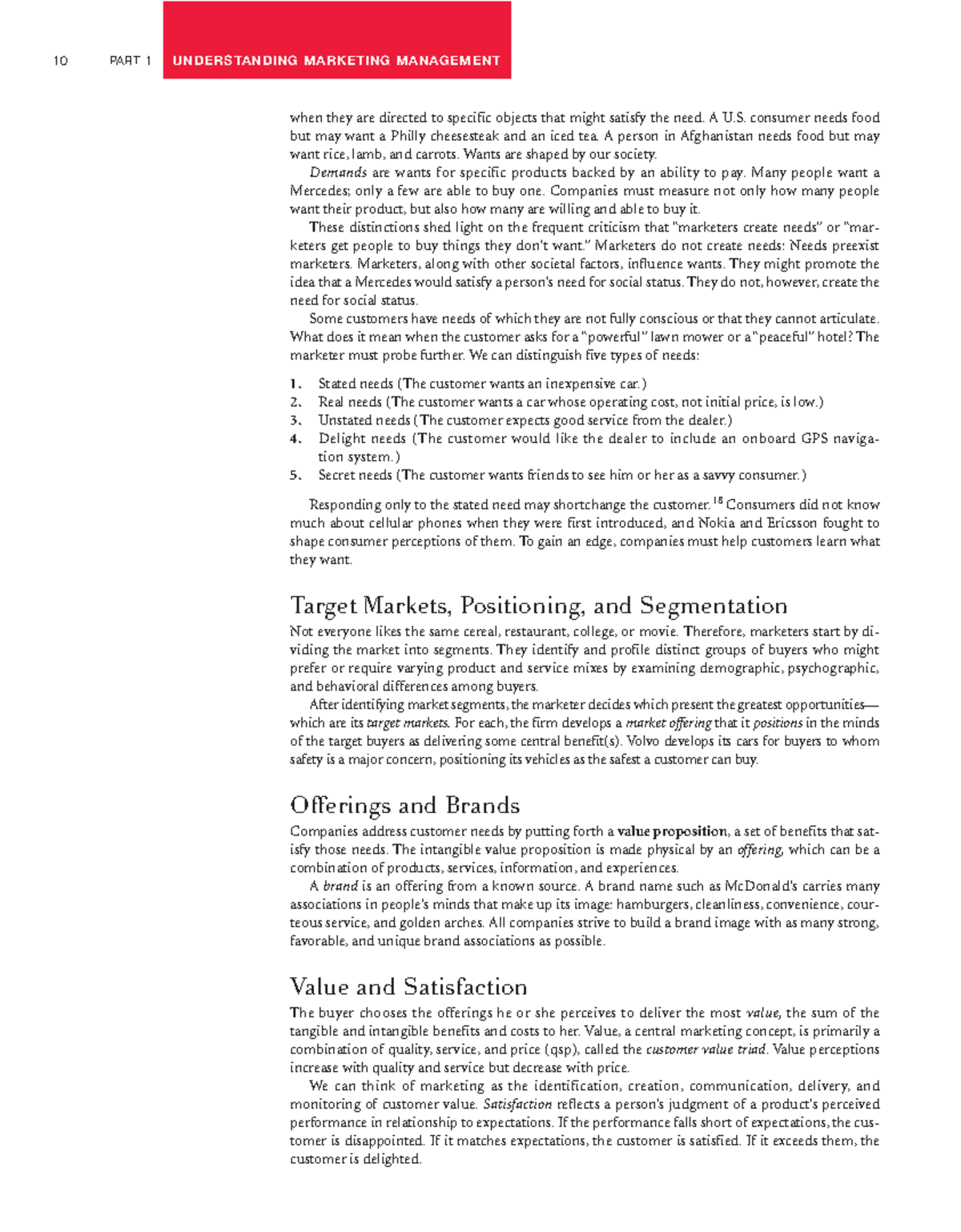 Marketing management-4 - 10 PART 1 UNDERSTANDING MARKETING MANAGEMENT ...