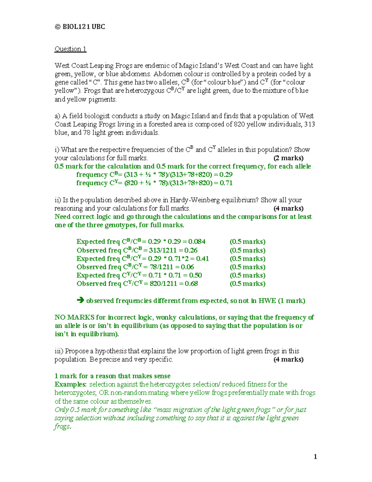 Erica Evolution Answers - Question 1 - Studocu