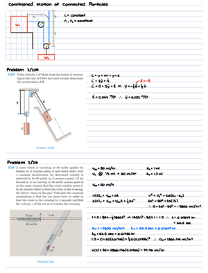 Dynamics Exam 2 F21 - A review of the first month of the course ...
