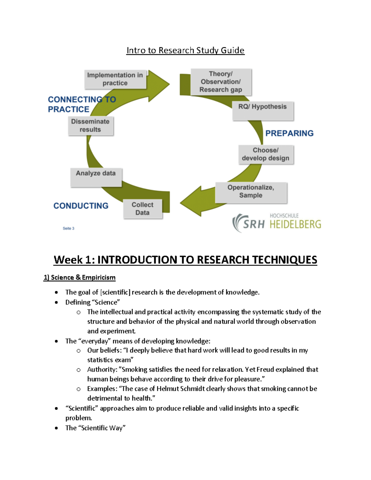Intro to Research Study Guide - Warning: TT: undefined function: 32 ...