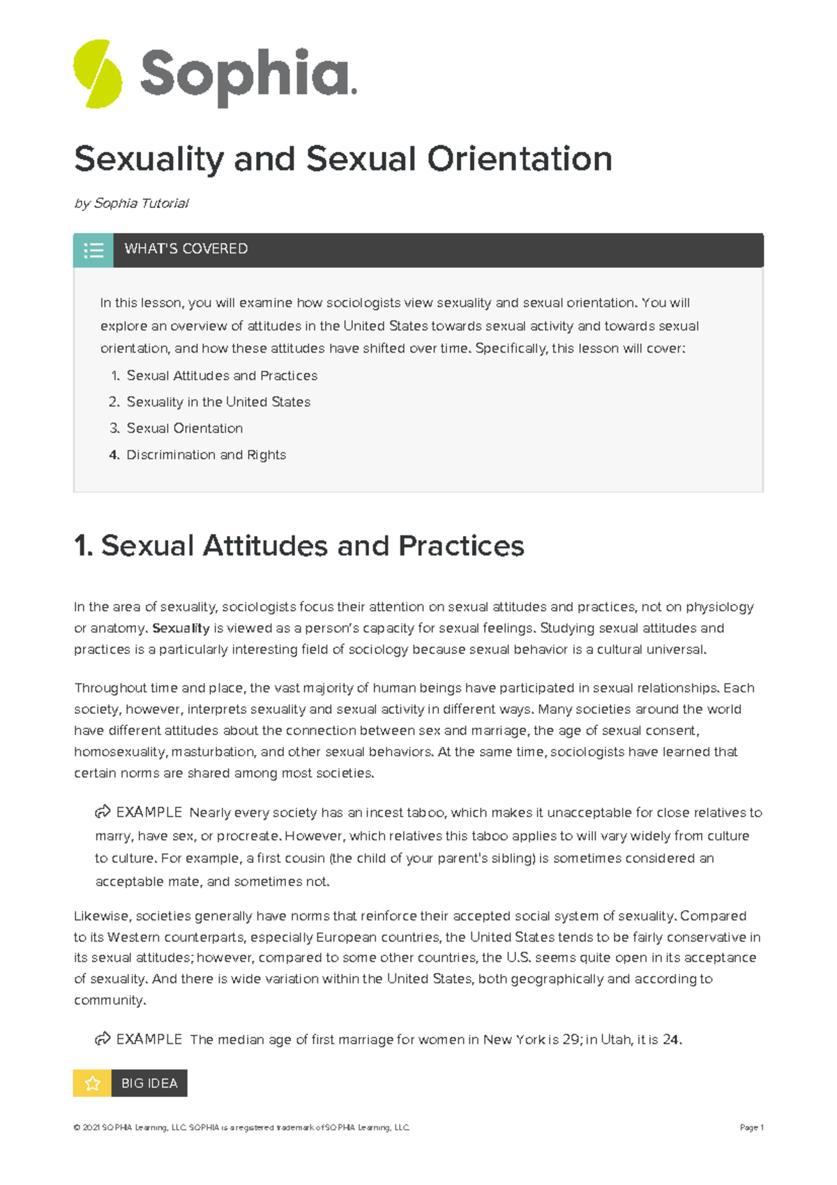 Sexuality and sexual orientation - You will explore an overview of ...