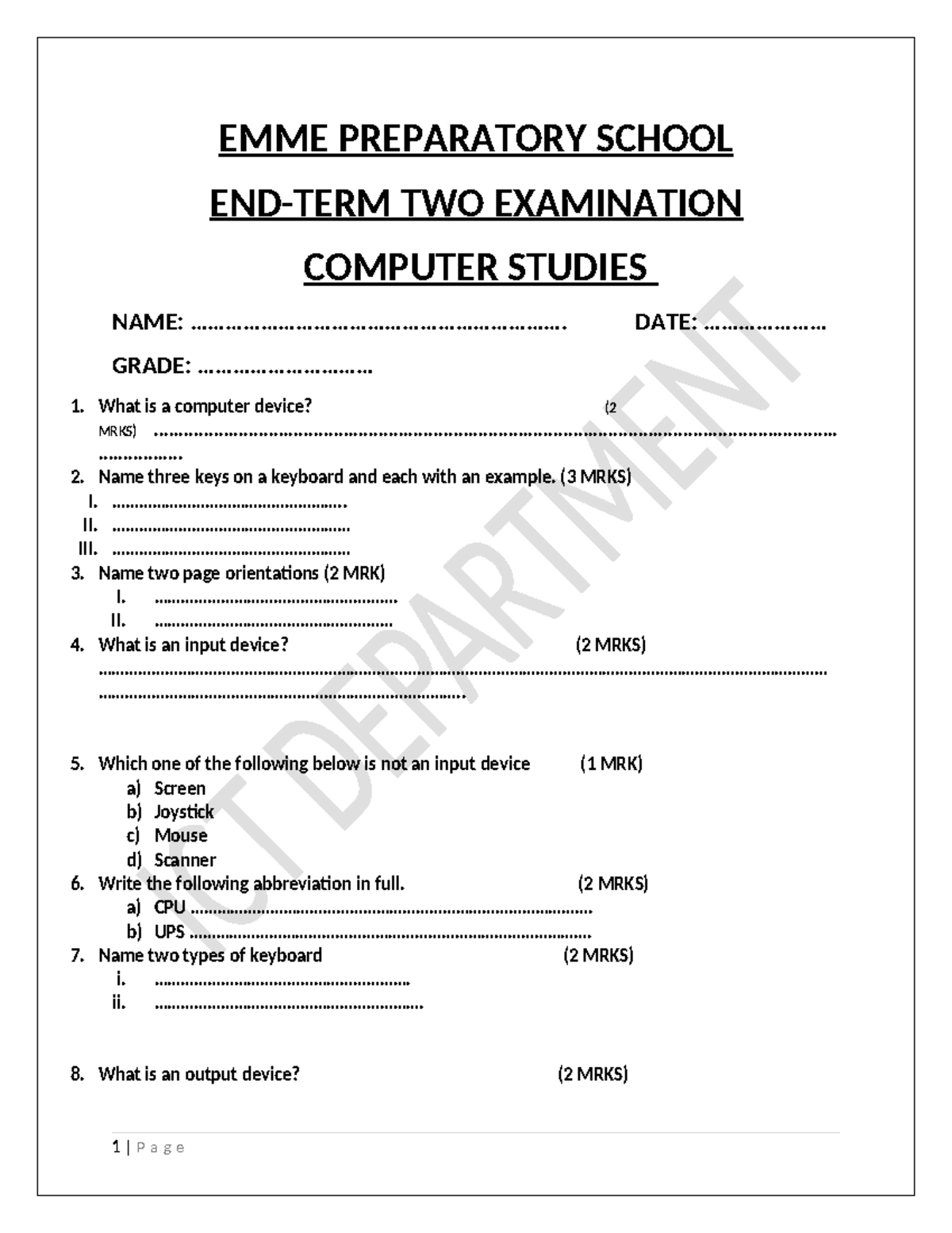 Grade 5 Computer Exams - xfgyjszyfhjnmhjnmh - EMME PREPARATORY SCHOOL ...