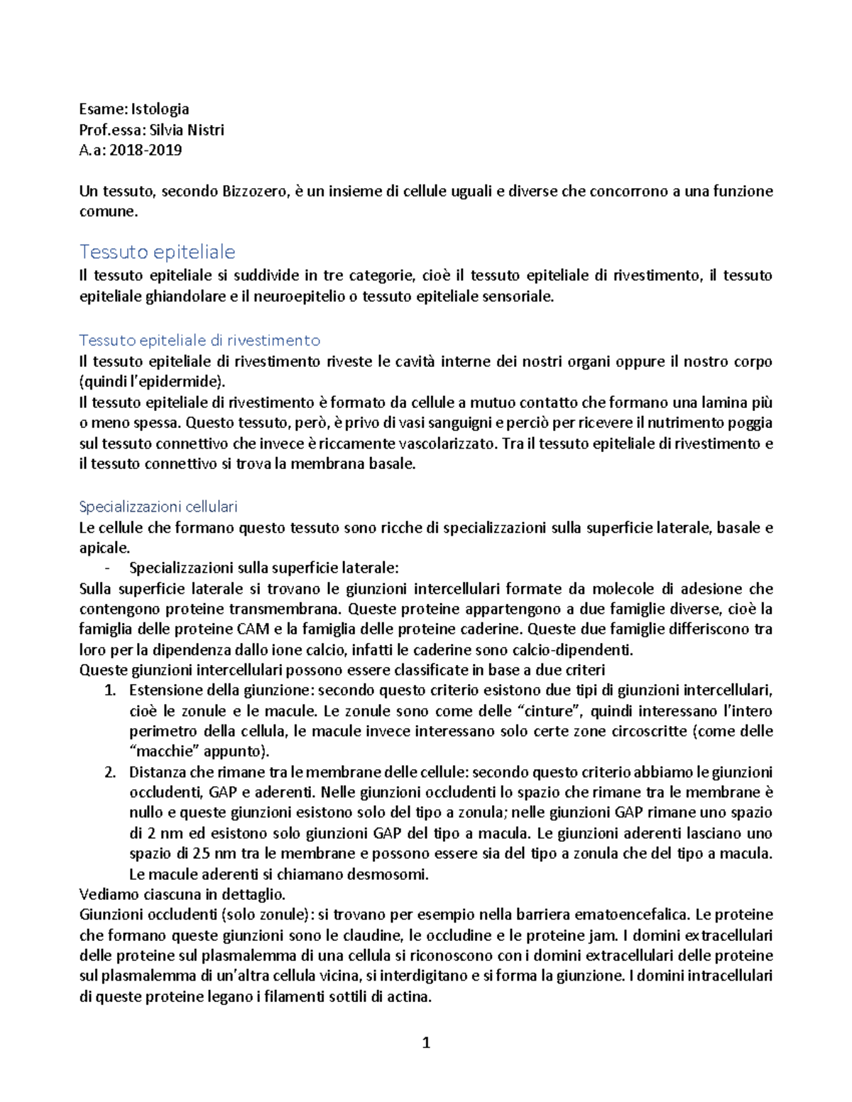 ISTOLOGIA, EMBRIOLOGIA, ODONTOGENESI - Warning: TT: undefined function: 32 Esame: Istologia Prof ...