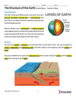 Earth Layers Foldable Questions - THE FOLDABLE© - See dinah Earth's ...