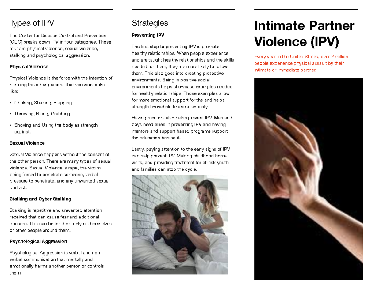 IPV Brochure 1 - Types of IPV The Center for Disease Control and ...