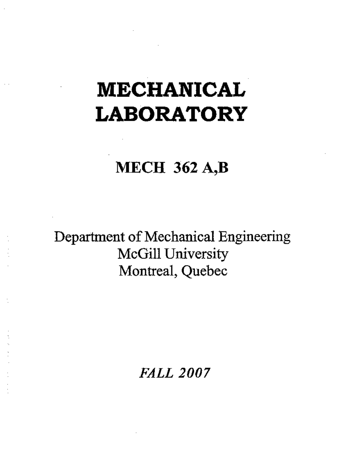 Mech Lab Manual - None - Bsed-math - Studocu