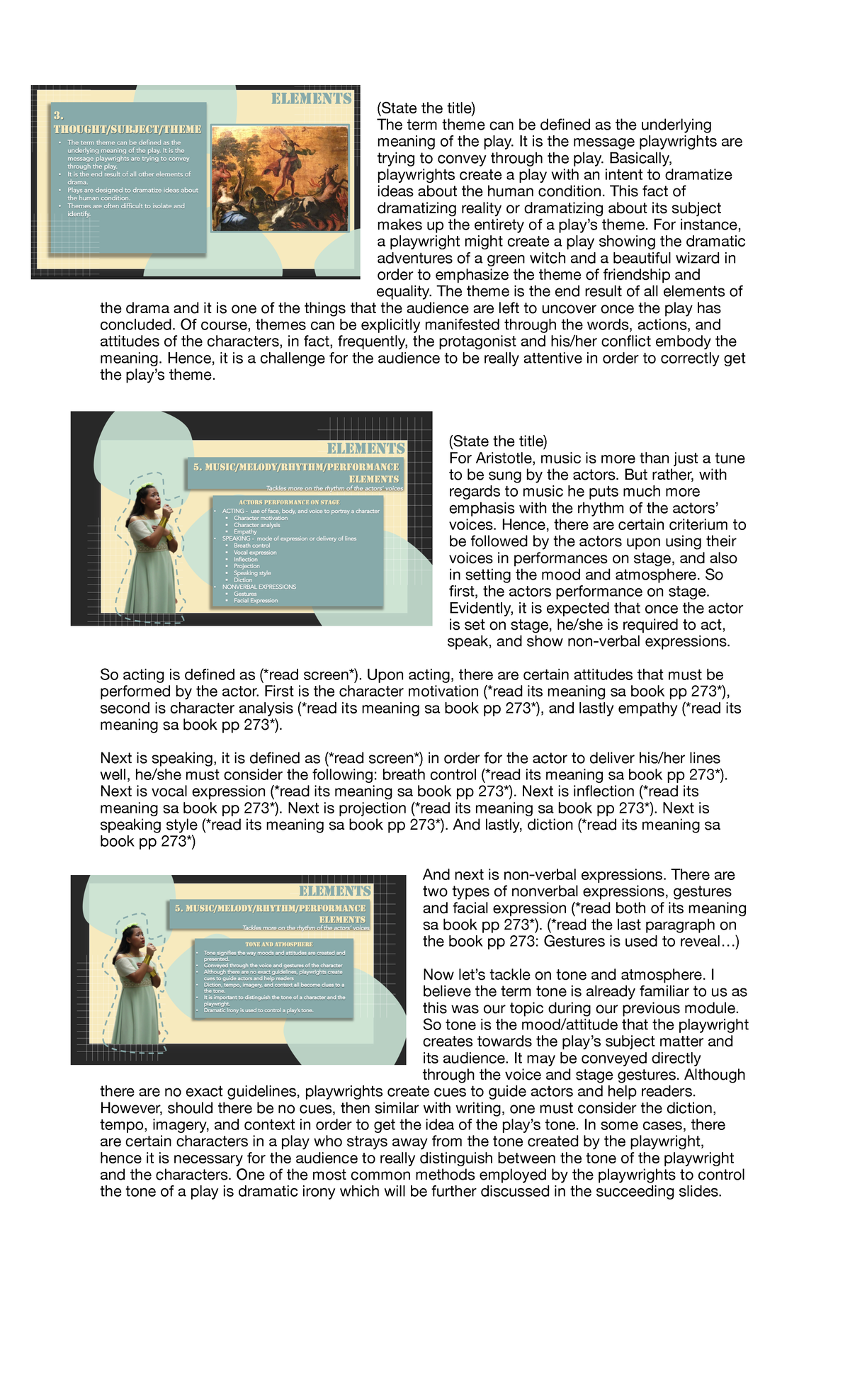 Untitled About Drama And Its Elements State The Title The Term 