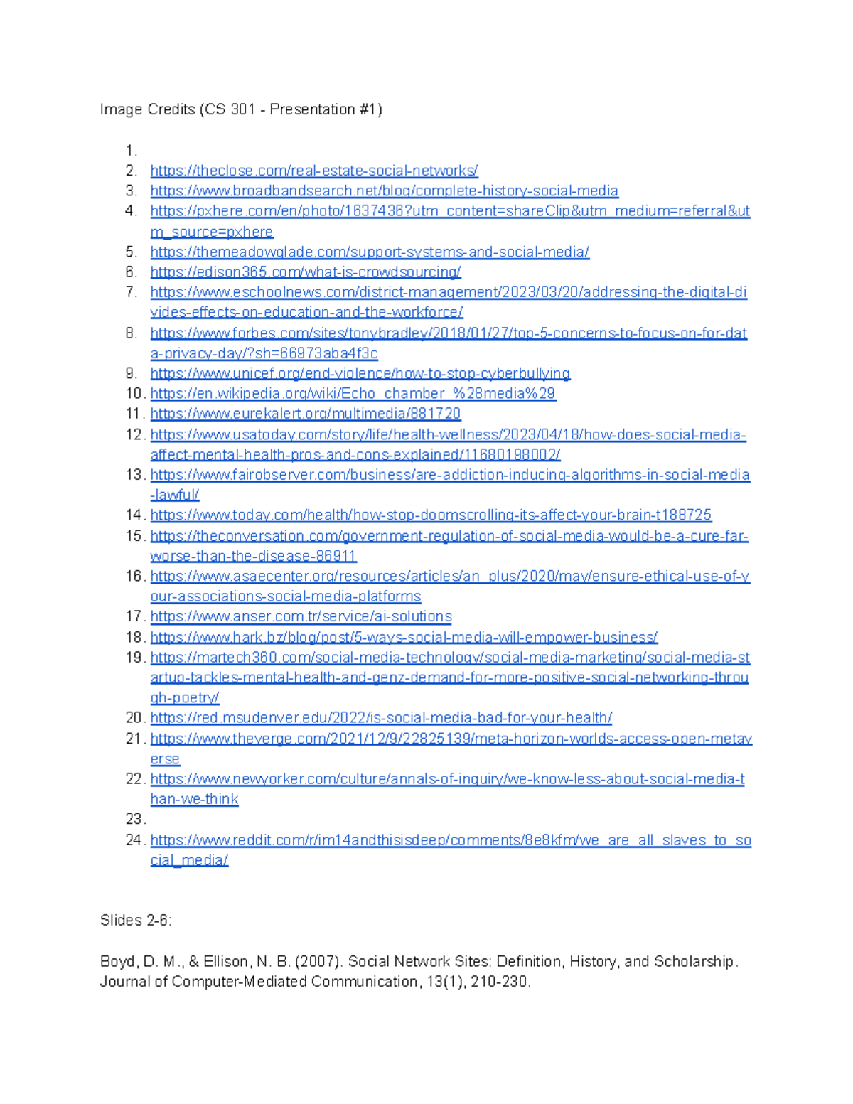 (CS 303- Presentation #1) - Image Credits (CS 301 - Presentation #1) 1. 2. - Studocu