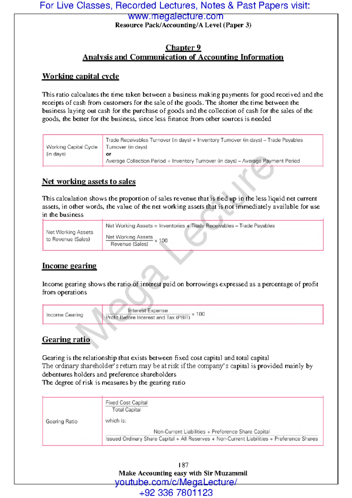 9-Accounting-Ratios - to practice problems - Resource Pack/Accounting/A ...