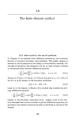 Chapter 12 Introduction to Numerical Analysis - 12 Initial value problems for ODEs 12 ...