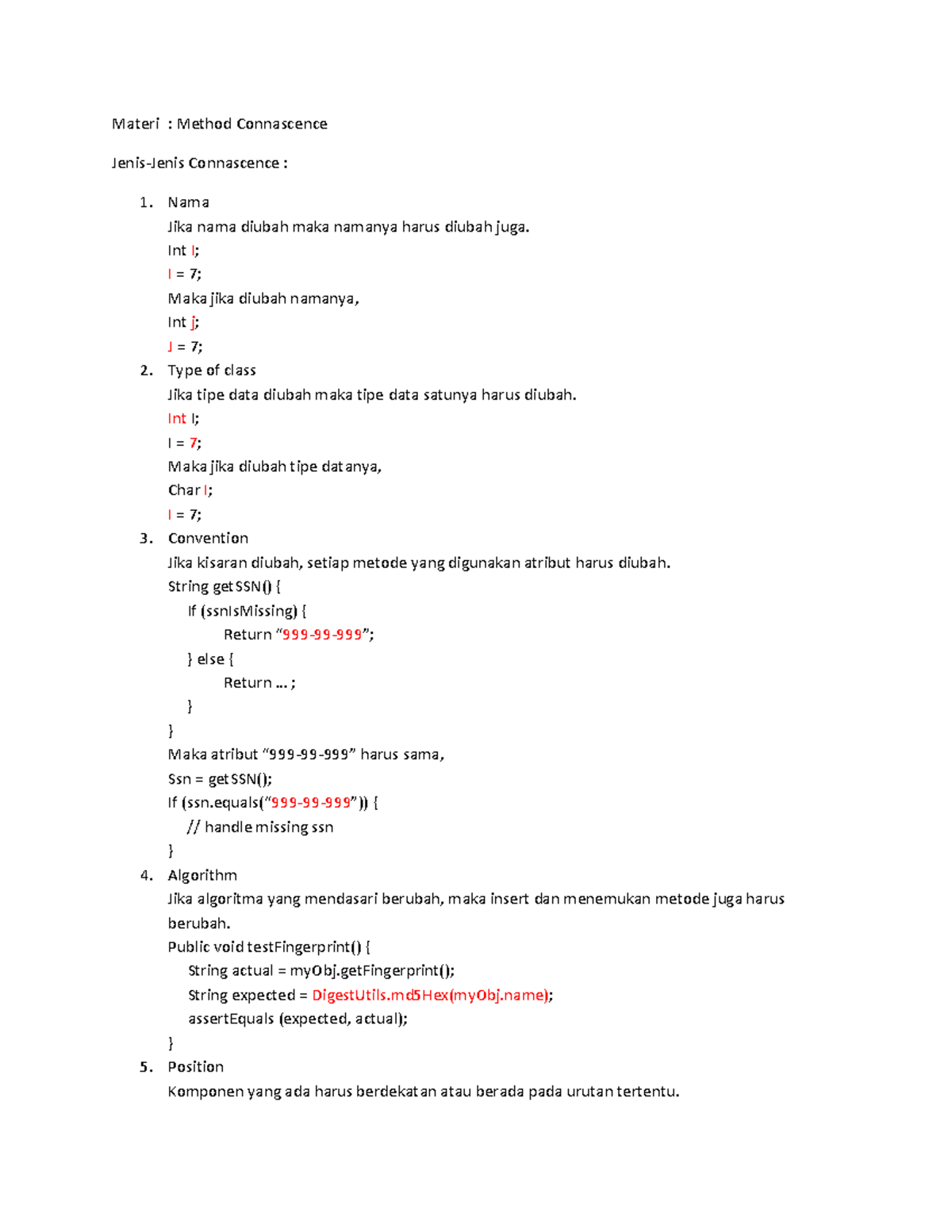 Method Connascence - Materi : Method Connascence Jenis-Jenis ...