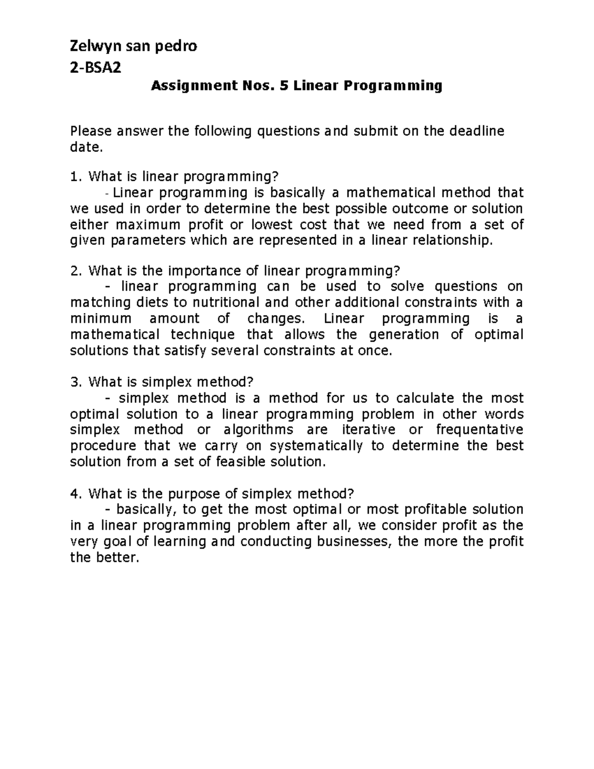 San Pedro, Zelwyn 2-BSA2 Assignment No.5 Linear Programming - Zelwyn ...