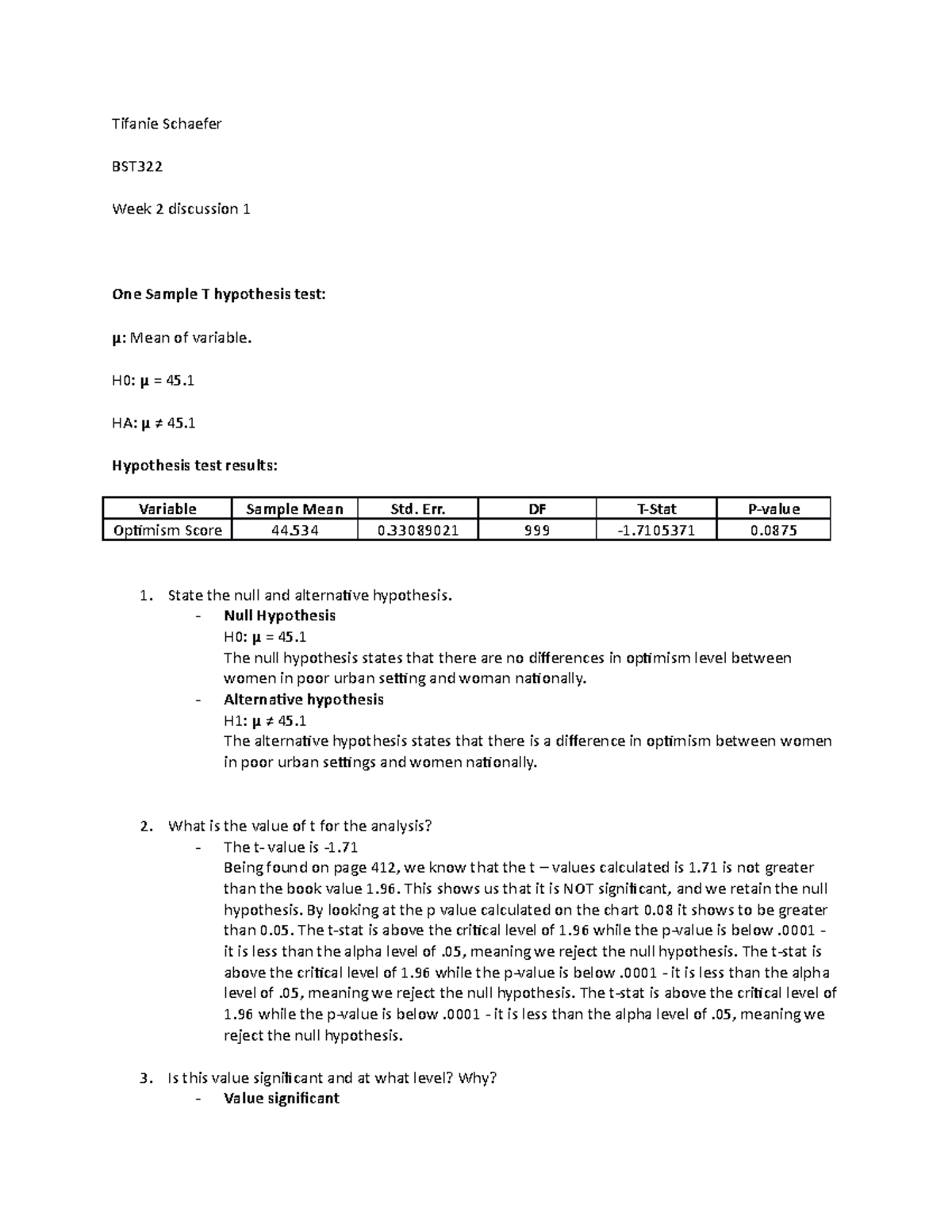 Week 2 discussion 1 - BST322 National University - Tifanie Schaefer BST ...